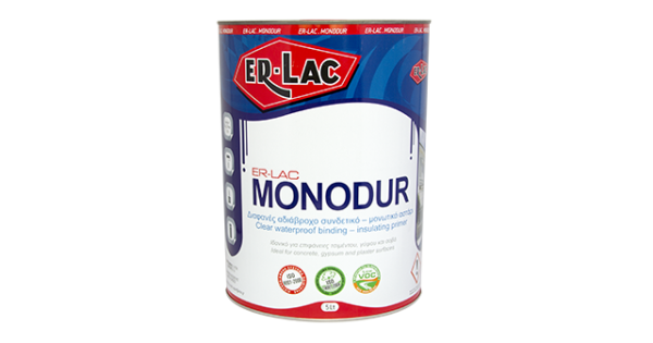 ER-LAC MONODUR Διαφανές αδιάβροχο μονωτικό αστάρι-1lt